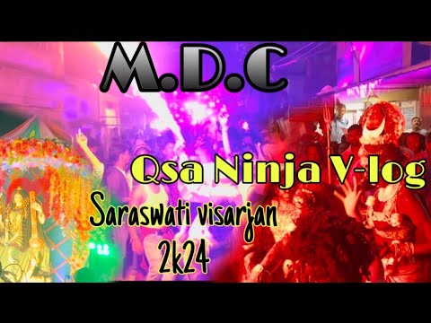 Meghdoot club Saraswati visarjan 2k24 | Qsa Ninja | New v-log | Mollarpur | most watch | new video