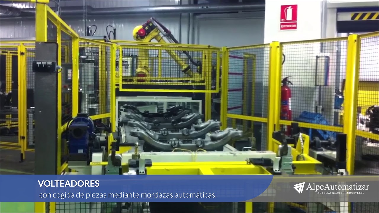 Volteadores para carga y descarga de piezas pesadas, por Alpe ...