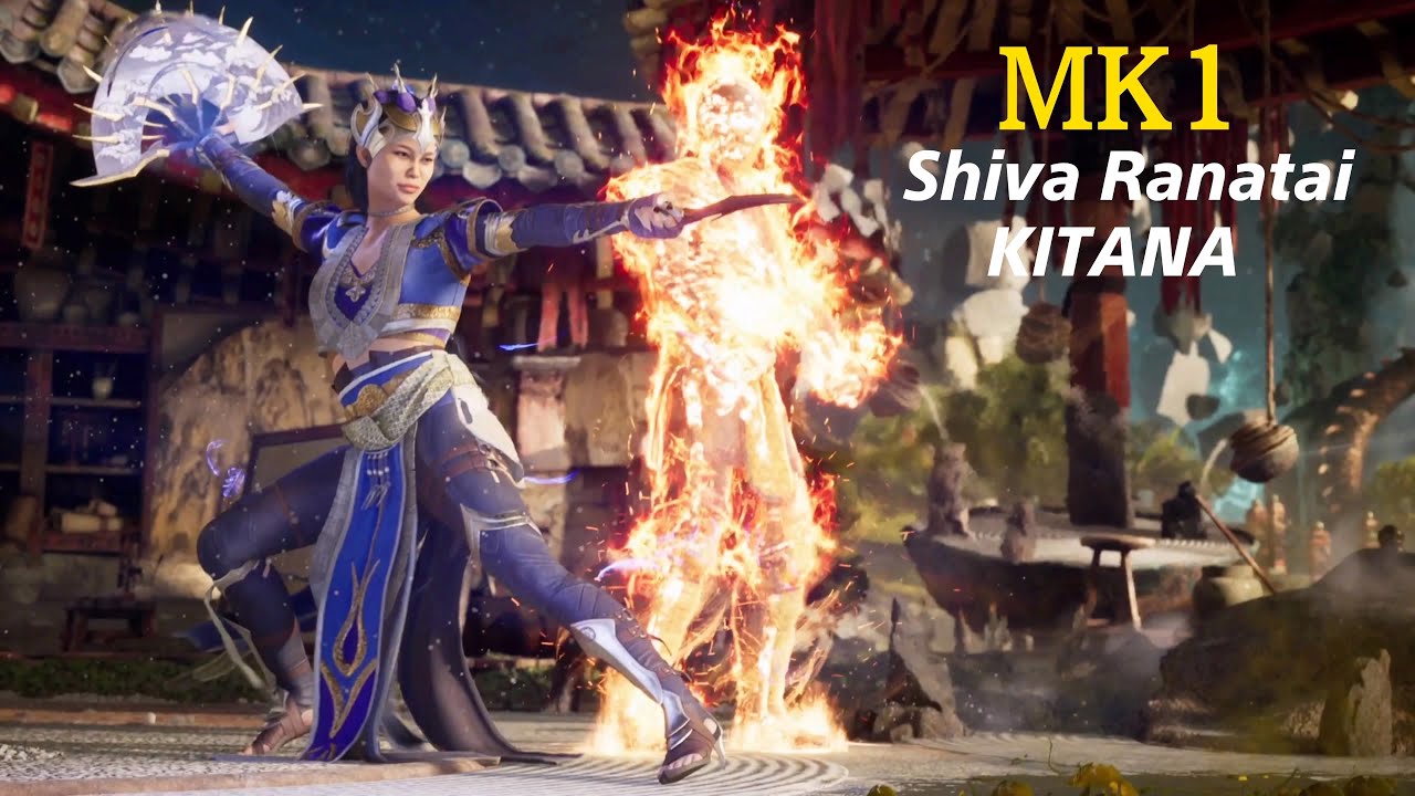 Mortal Kombat 1 - Shiva Ranatai skin Kitana in a hard Tower - YouTube