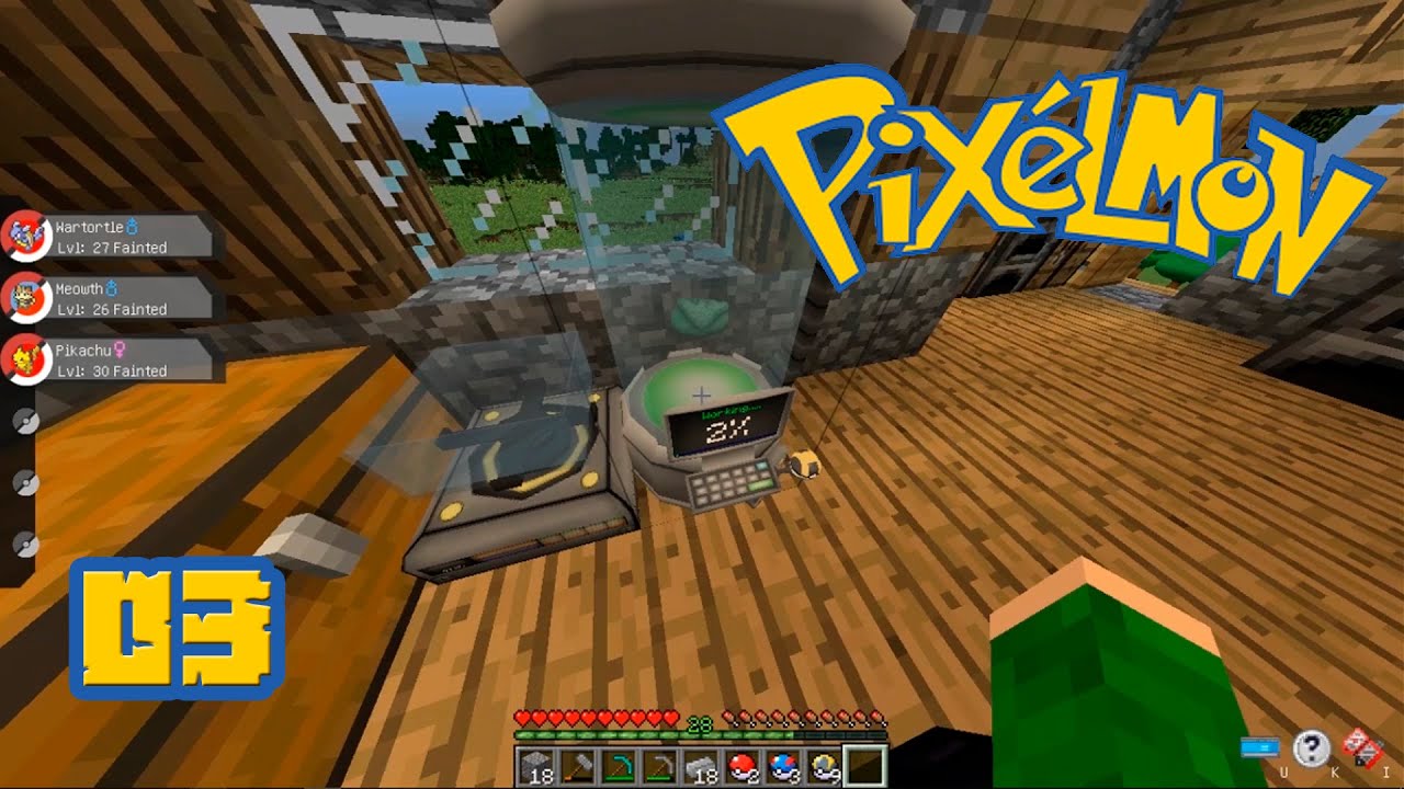 PC & Fossil Machine - 03 - Pixélmon 6.3.4 (No Commentary) - YouTube
