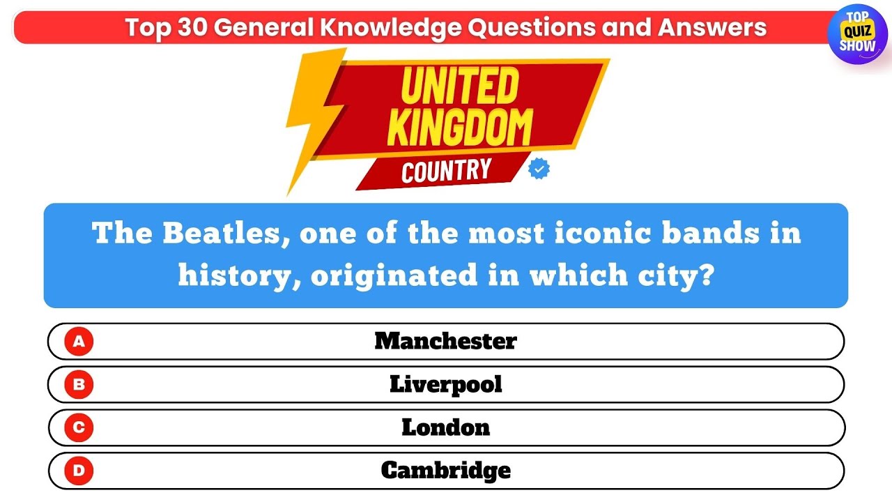 United Kingdom Quiz: Test Your Knowledge on Food, History, Landmarks ...