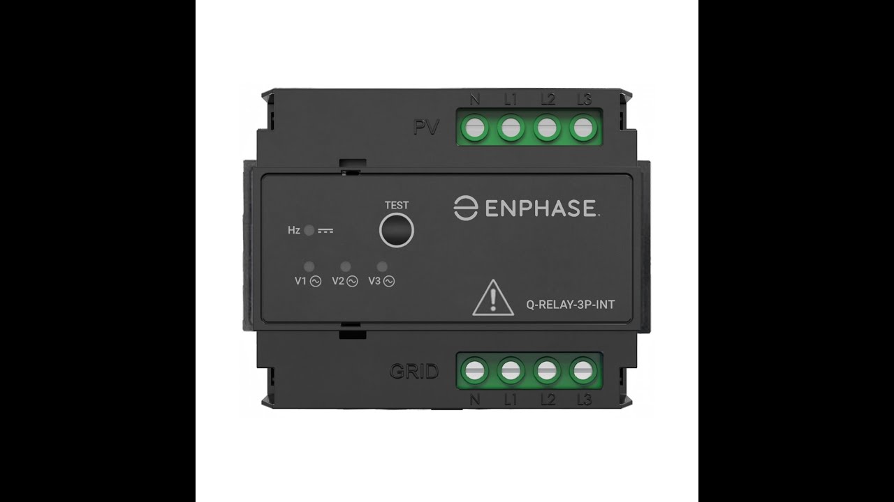Enphase IQ relay & multiphase solar sub board overview - YouTube