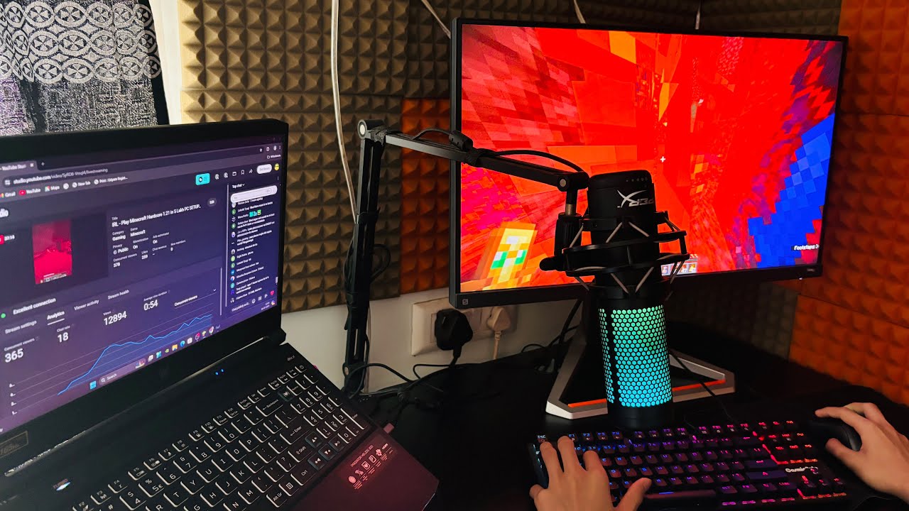 IRL - Collecting Diamonds in Minecraft Hardcore 1.21 in 5 Lakh PC SETUP ...