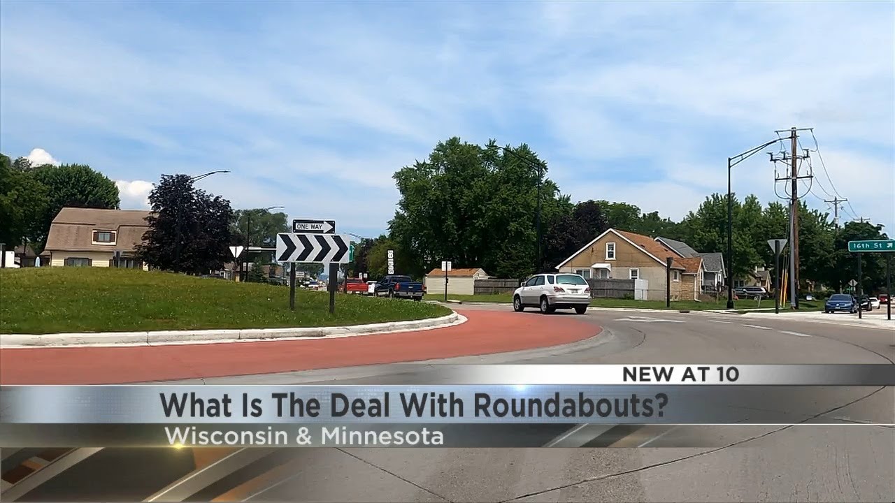 Navigating the dreaded roundabout - YouTube