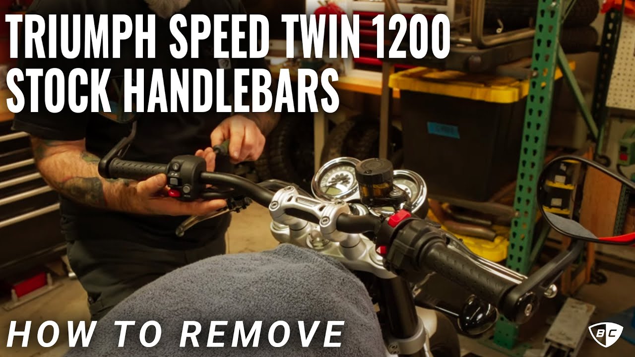 How to Remove Stock Handlebars on 2024 Triumph Speed Twin 1200 - YouTube