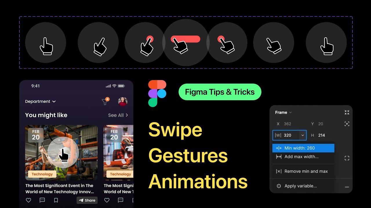 Create a Swipeable Animated Icon for the Carousel in Figma - YouTube
