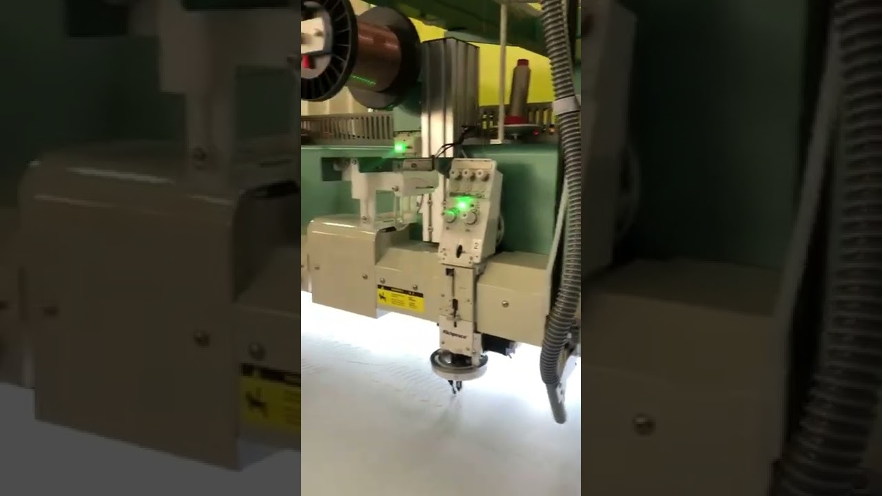 Laser Cutting Device on Wire stitching machine for - YouTube