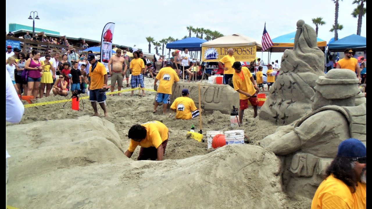Imperial Beach Sandcastle Competition - YouTube