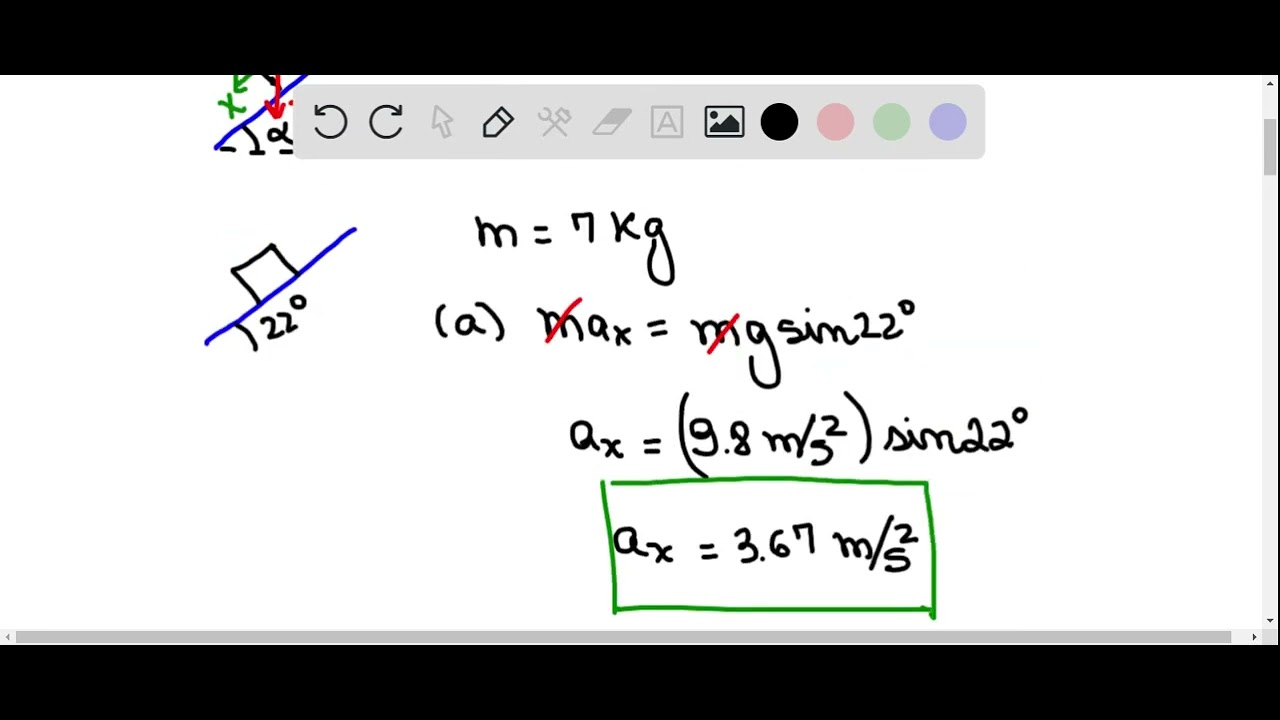 The block shown in Fig 4 59 has mass 7 0 kg and lies on a fixed smooth ...