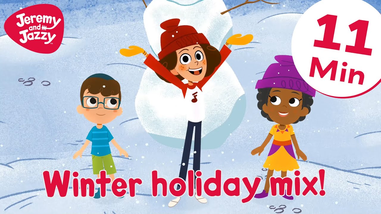 Winter Holiday Fun ️ Animated Holiday Songs for Kids 🎁 Jeremy and Jazzy ...