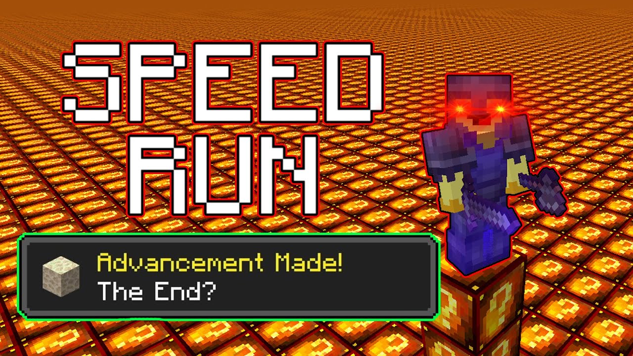 Minecraft, But The World Is Fire Lucky Blocks (Speedrun) - YouTube