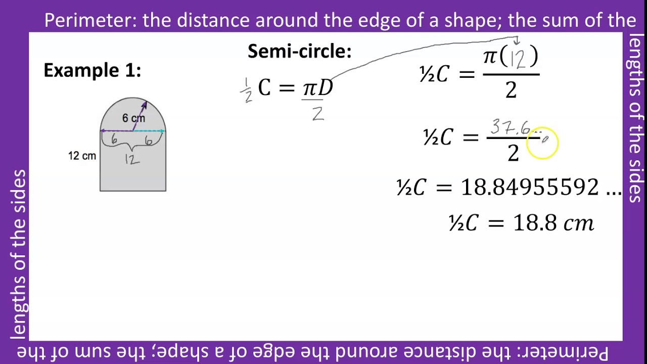 Ex 1 Perimeter of a Composite Shape - YouTube