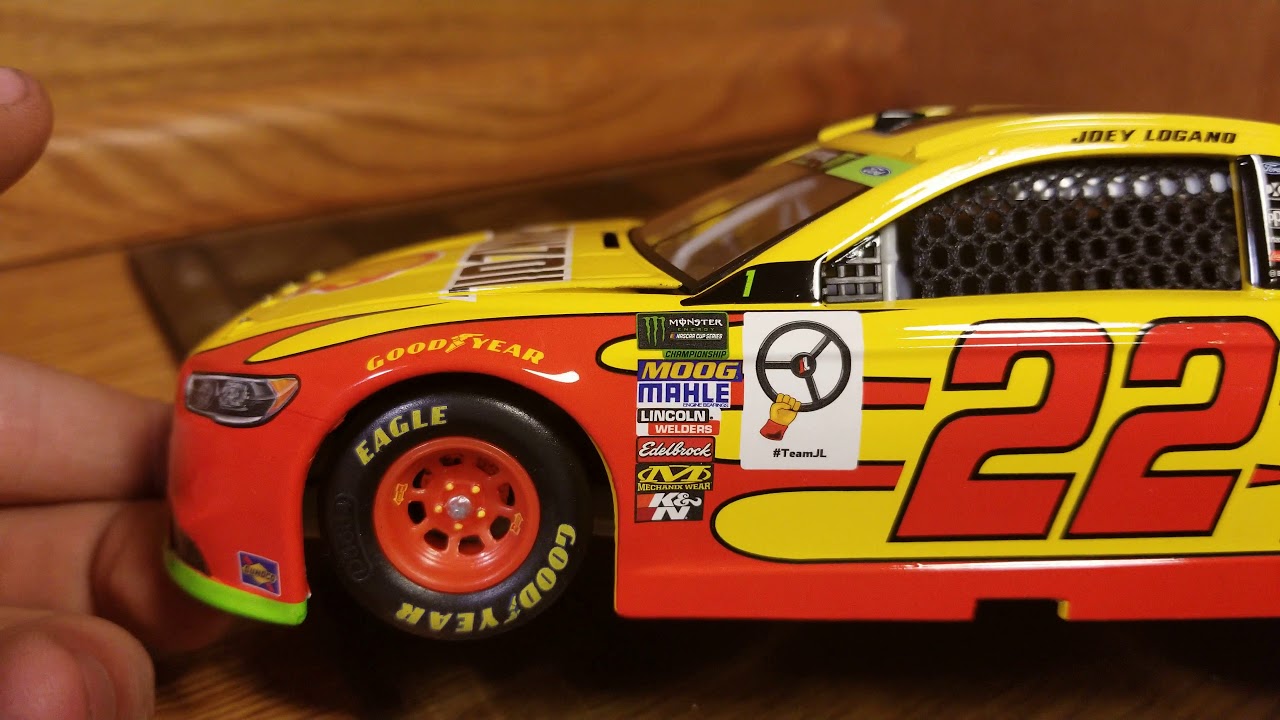 NASCAR Diecast Review: 2018 Joey Logano Championship - YouTube