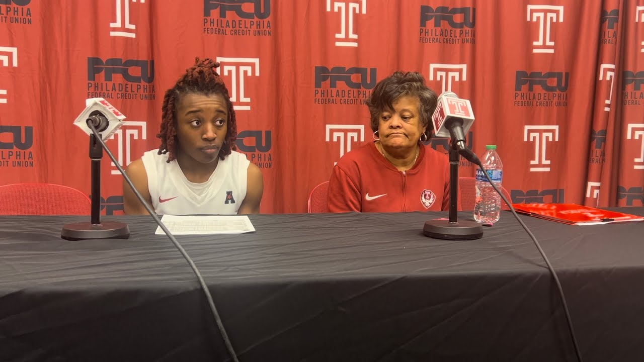 Diane Richardson and Aleah Nelson after Temple’s 59-57 loss vs Memphis ...