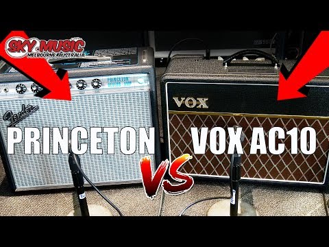 Fender '68 Princeton Reverb vs The VOX AC10C1 Amplifier - An Amplifier Comparison