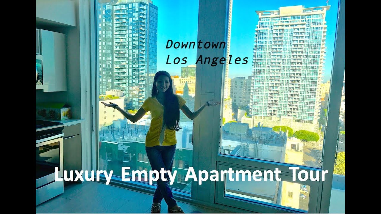 LUXURY APARTMENT TOUR! Downtown Los Angeles (brand new high-rise and ...