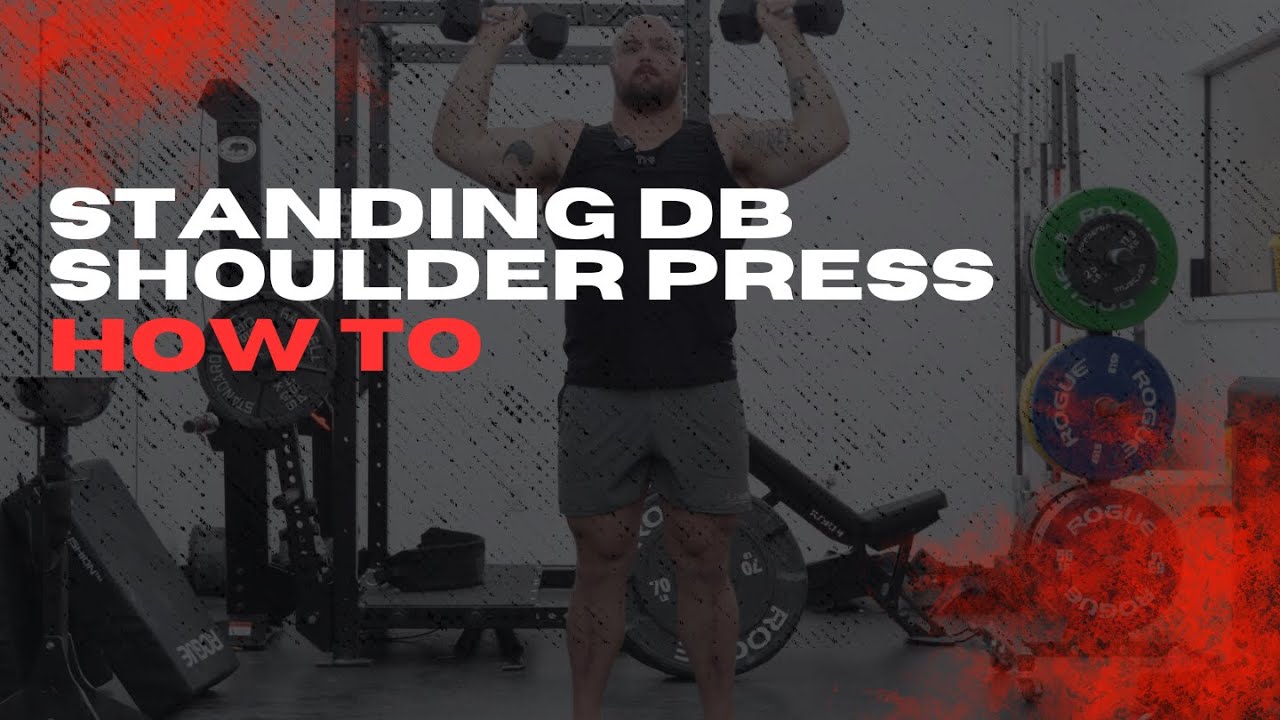 Standing DB Shoulder Press : HOW TO - YouTube