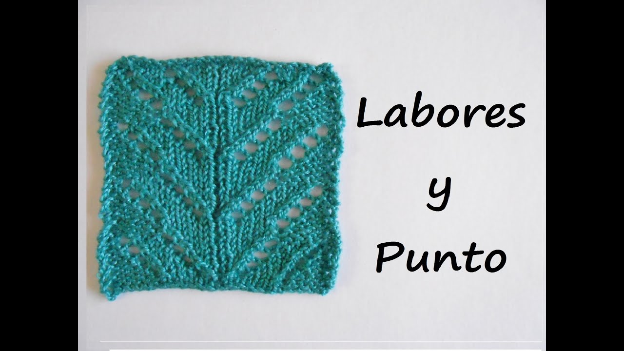 Como tejer este calado zig-zag en dos agujas - YouTube