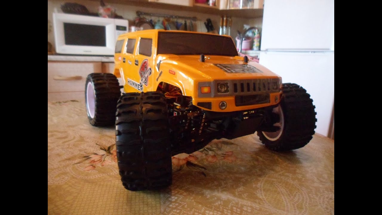 Монстр на радиоуправлении HSP HAMMER. - YouTube