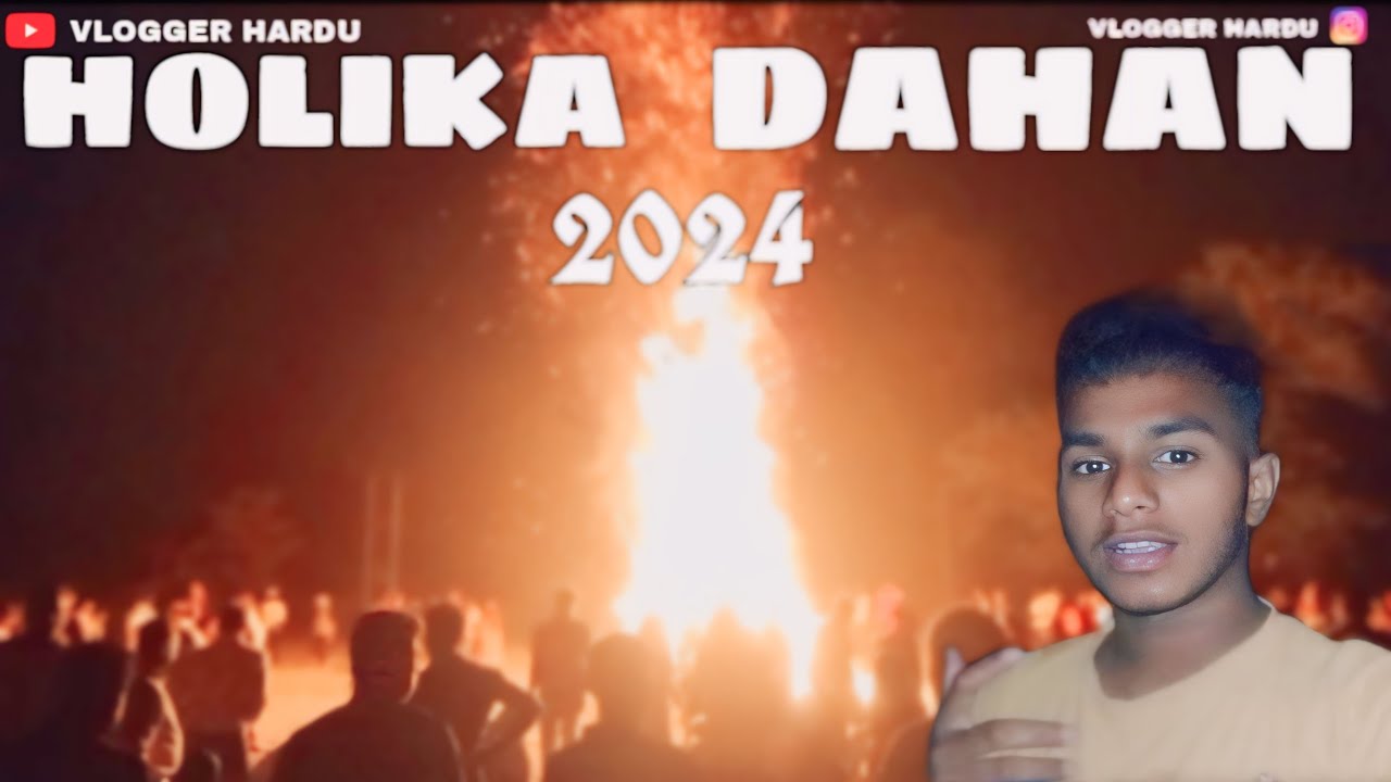 Mini And Big Holika Dahan 🔥//2024 ️//Vlogger Hardu// - YouTube