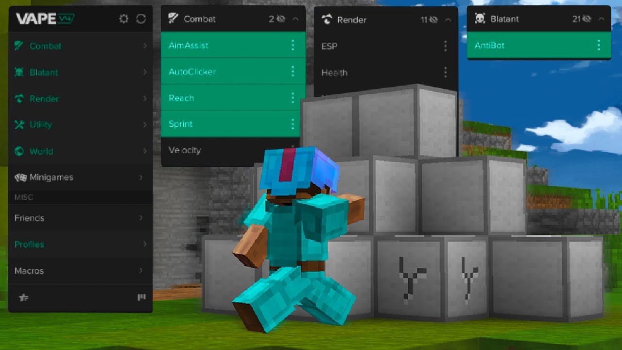 vape v4 settings release (hypixel) - YouTube