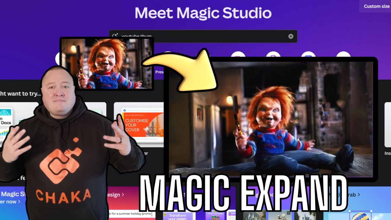 Canva Magic Studio Magic Expand #canva #ai - YouTube
