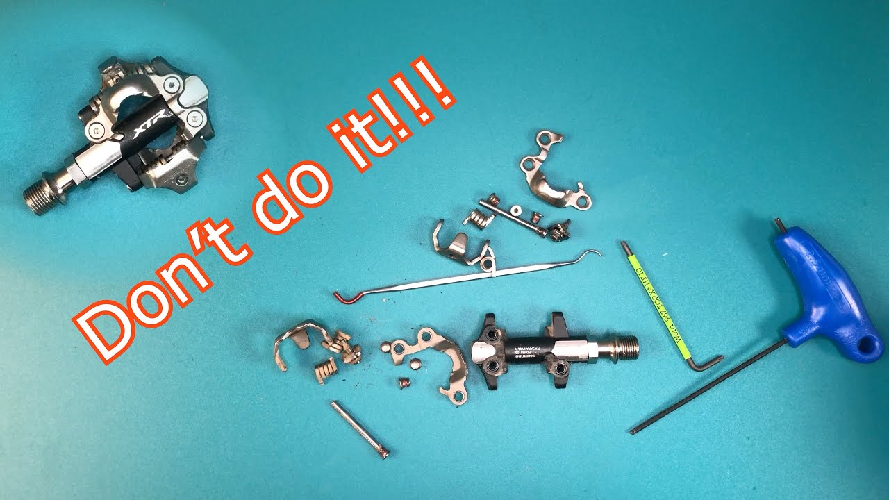 How to service SPD cleat springs/retention – Shimano XTR PD-M9100 - YouTube