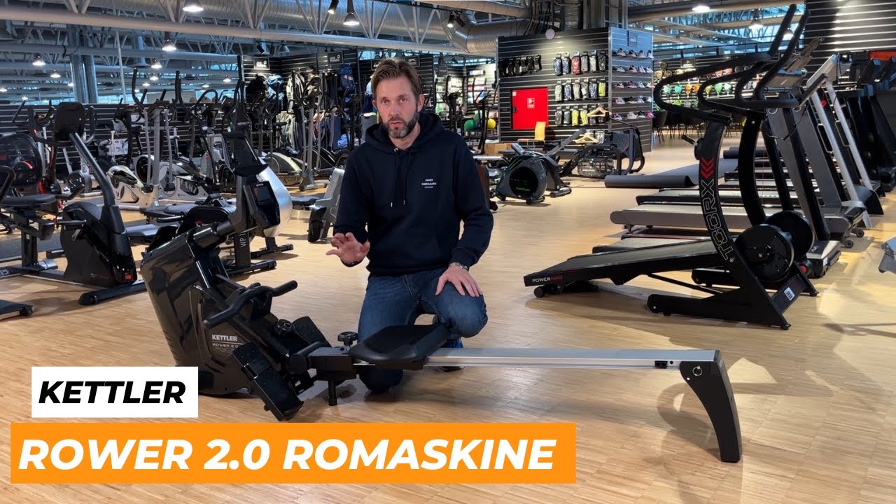 Kettler Rower 2.0 Romaskine - Fitnessshoppen.dk - YouTube