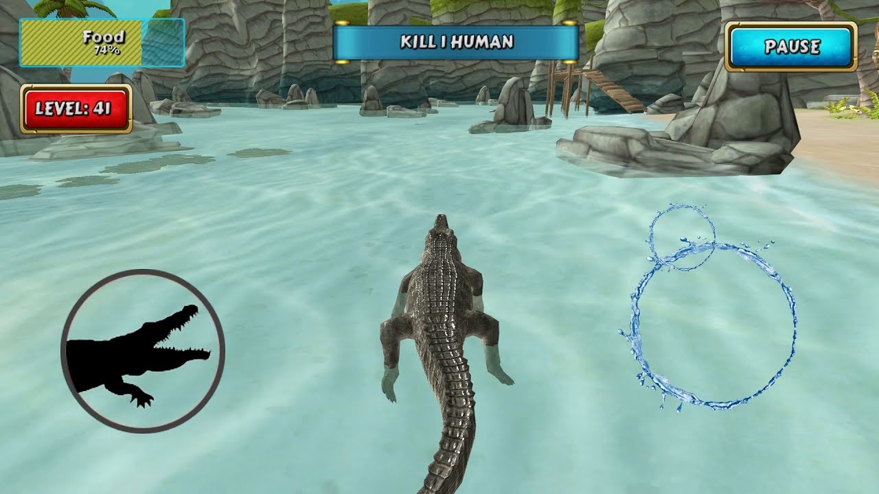 Crocodile Simulator Beach Hunt Android Gameplay #4 - YouTube