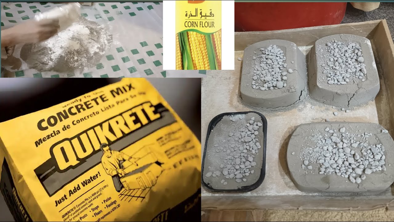 Asmr Tutorial♥️ concrete mix and cornstarch to make a soft n snappy ...