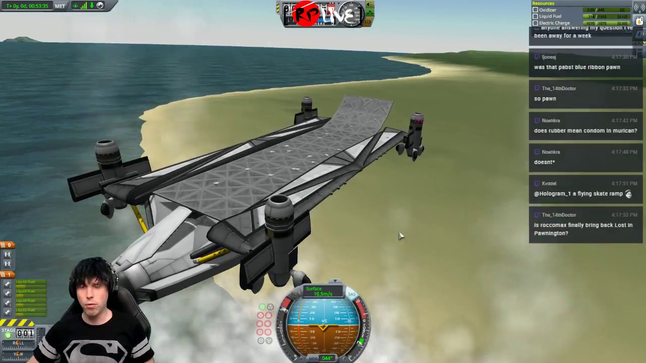 [RP LIVE] Kerbal Space Program - Drone Helicarriers and Crafts by You - YouTube