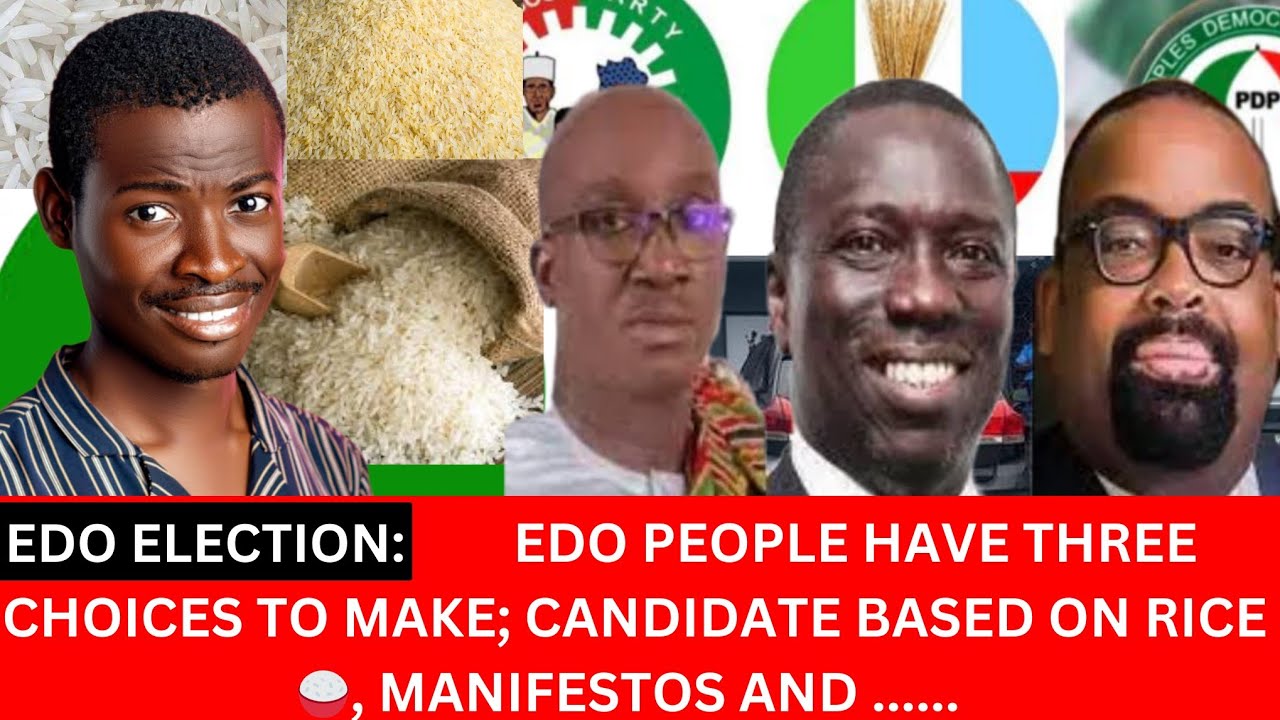 Edo State election: APC candidate is sharing rice to voters, PDP and LP ...