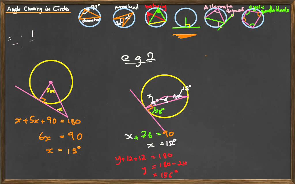 Angle Chasing in Circles - YouTube