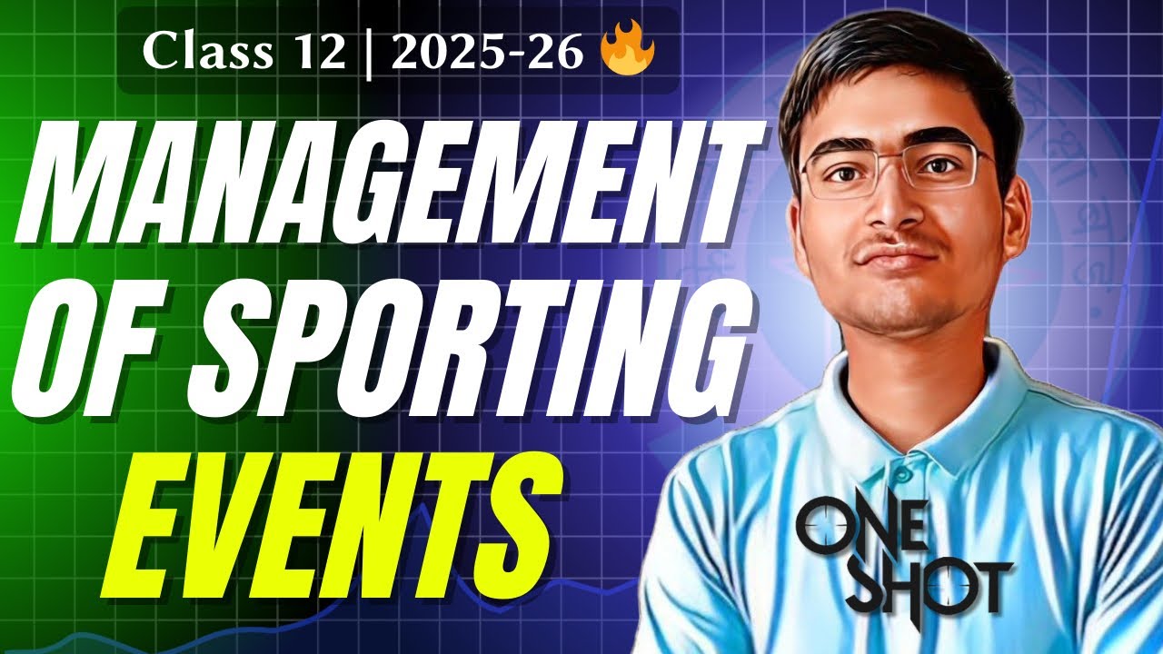 Management of Sporting Events One Shot | Unit 1 | Physical Education ...