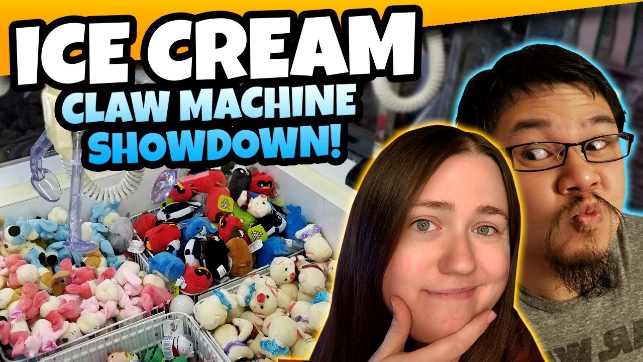 Ice Cream Claw Machine Showdown! Claw Machine Wins at Round 1 Arcade ...