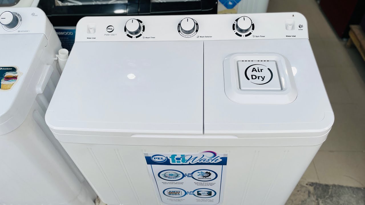 Pel semi auto washing machines twin tub model PWM-1050 T price in ...