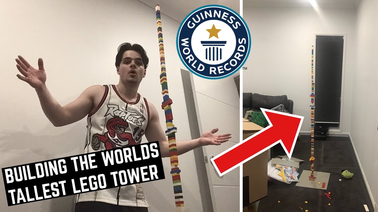 BUILDING THE WORLDS TALLEST LEGO TOWER *NEW RECORD* ?? - YouTube