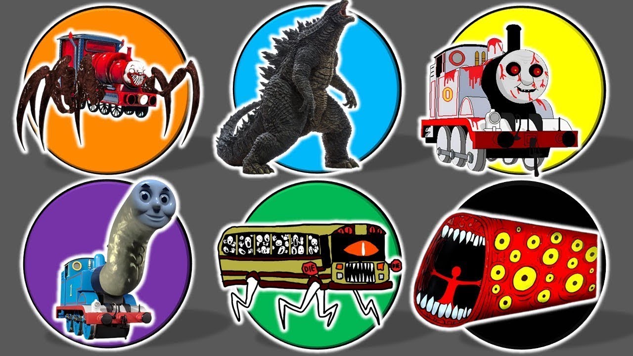 KUMPULAN MONSTER!!Choco Charles,Godzilla,Timothy train,Thomas lipan ...