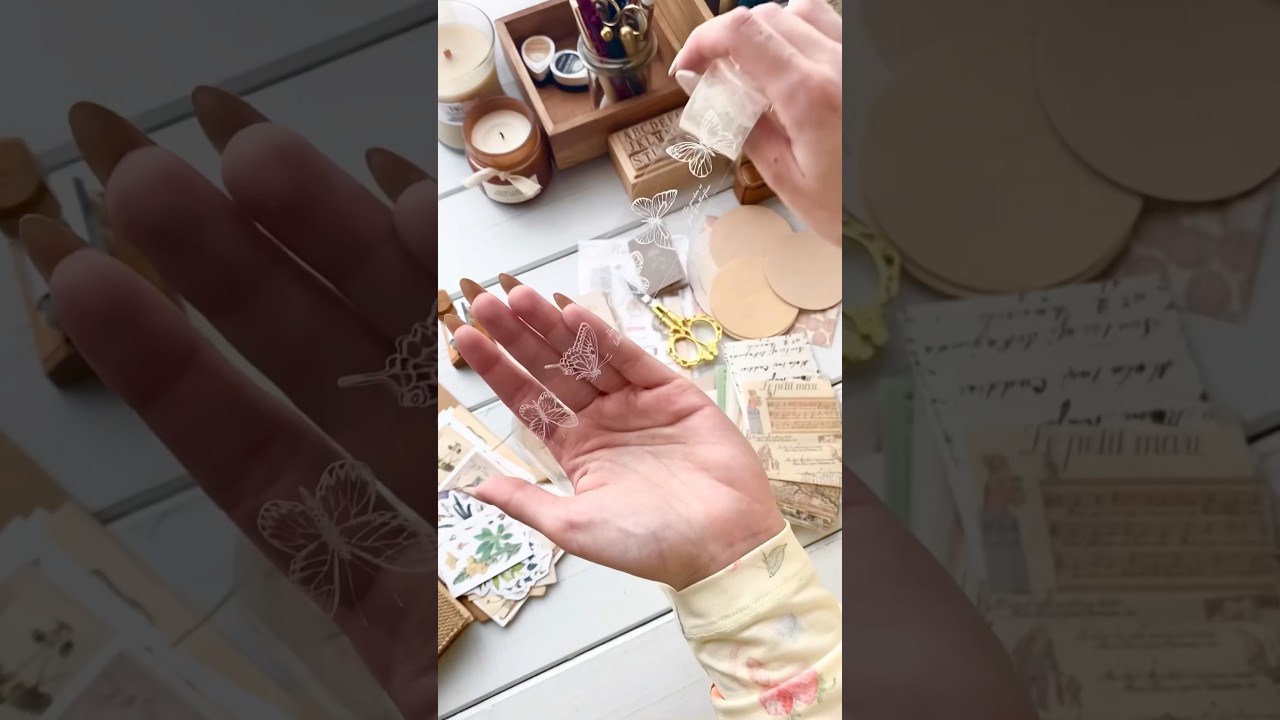 Vintage Journaling Box for aesthetic Spread #short #journalbox - YouTube