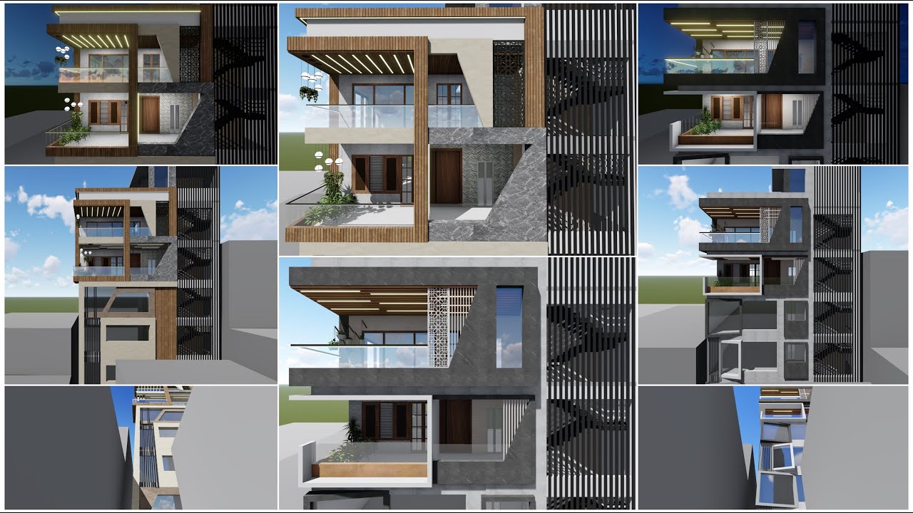 Proposed Premium Elevation of two Option's For Mr. Gajendra Building at ...