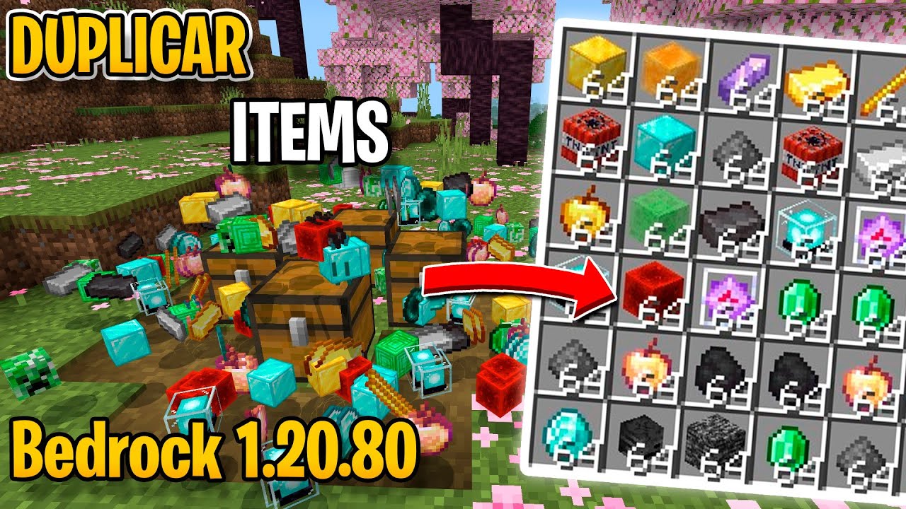 COMO DUPLICAR ITEMS en Minecraft Bedrock 1.20.80 - YouTube