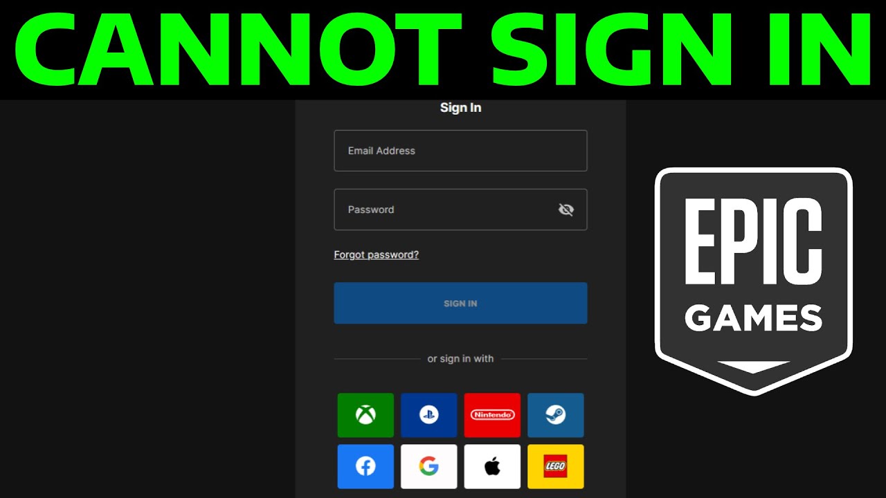 How To Fix Cannot Login To Epic Games Launcher - YouTube