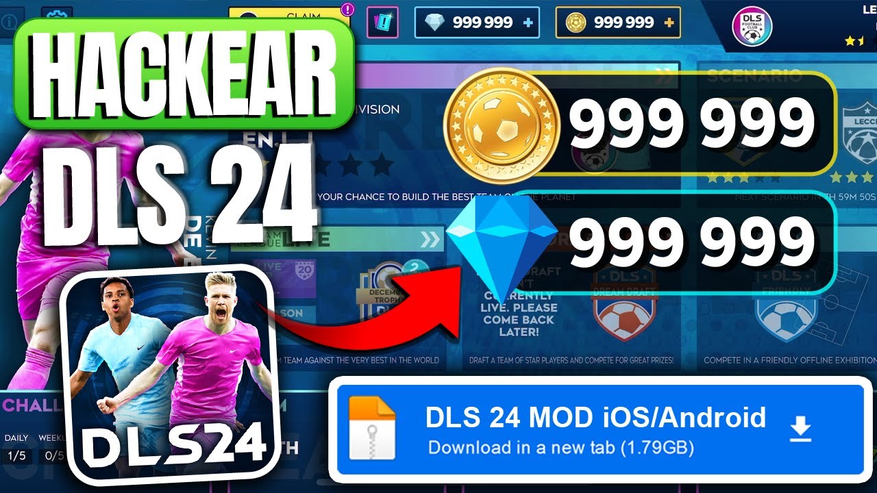Cómo Hackear Dream League Soccer 2024 - Monedas Infinitas DLS 24 ...