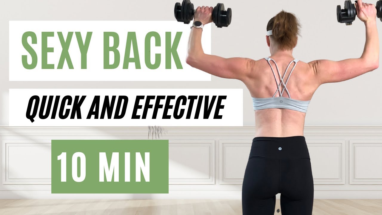 Quick 10 Minute Back Workout for busy people! - YouTube