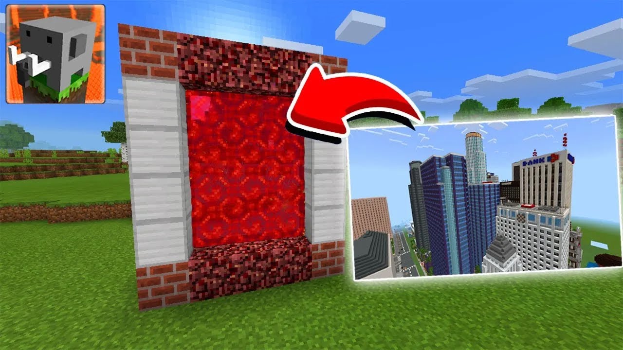 How to Make a Portal to City Dimension in CRAFTSMAN - YouTube