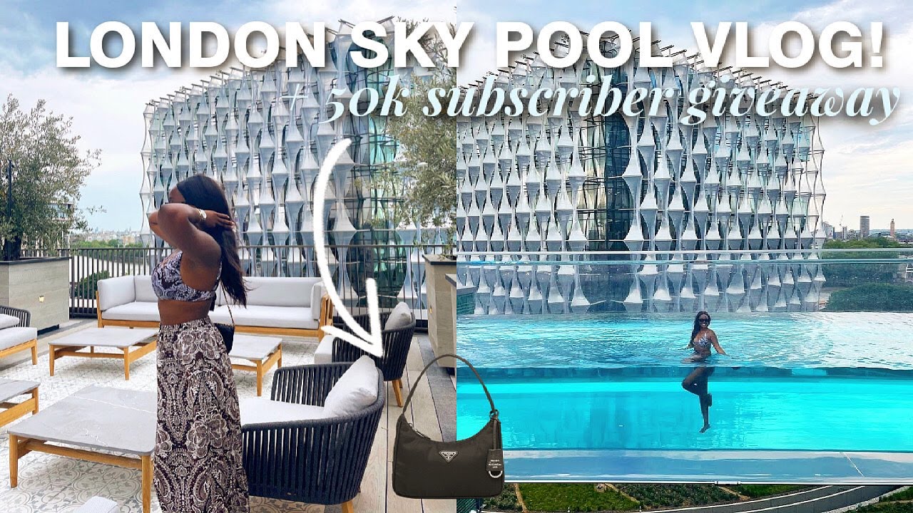 LONDON VLOG: Visiting The World's First Floating Sky Pool + 50,000 ...