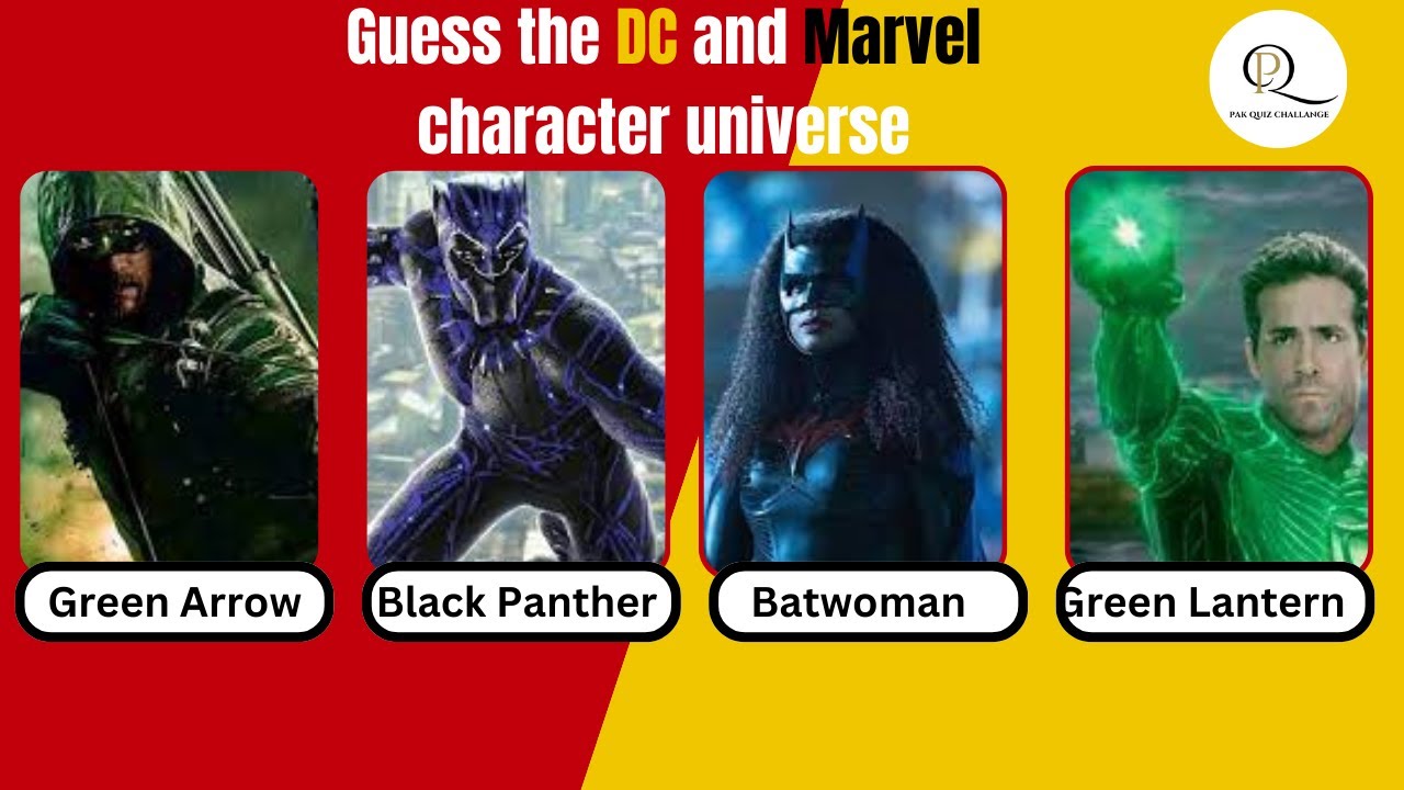 Guess DC and Marvel character universe | dc universe online character ...