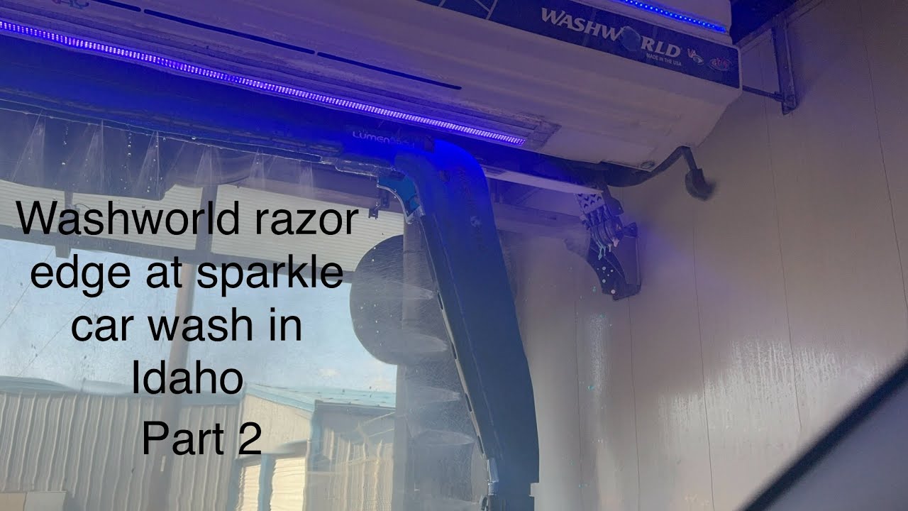 Washworld razor edge at sparkle car wash in Idaho part 2 - YouTube