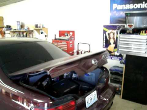 NW AUDIOS 96 impala ss trunk pop with 2 15" subwoofers in rear deck ...