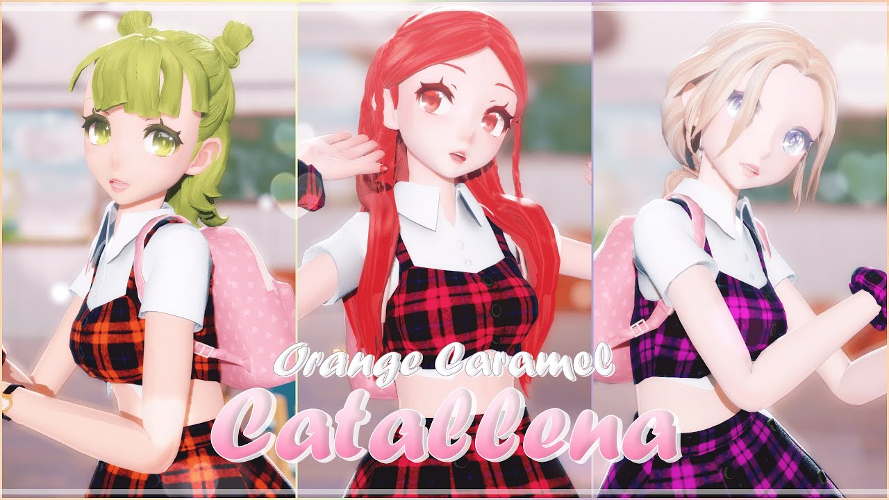 【MMD】 Orange Caramel - Catallena (까탈레나) [2K/60FPS] - YouTube